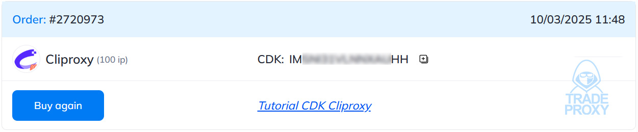 Guide to Reloading Cliproxy Using a CD Key When Purchasing from TradeProxy - Good price Proxy ...