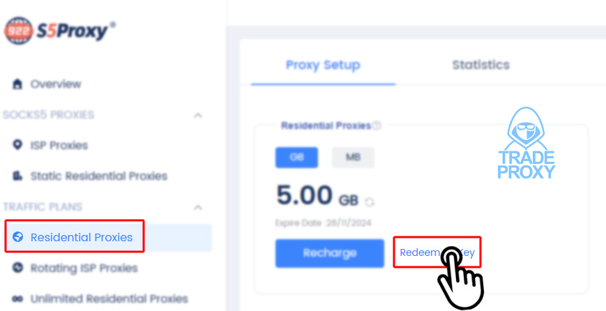 How to use 922 proxy rotating with a CDkey when buying from TradeProxy - Good price Proxy market ...
